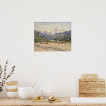 Claude Monet | The Valley of the Nervia Poster | Zazzle