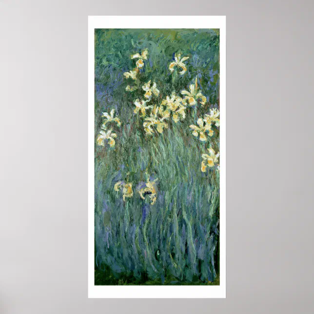 Claude Monet | The Yellow Irises Poster | Zazzle
