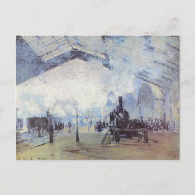 Claude Monet Train Station Postcard | Zazzle