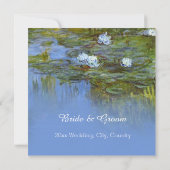 Claude Monet vintage waterlily wedding Invitation | Zazzle