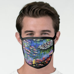 Claude Monet Water Lilies 1916 Fine Art Face Mask | Zazzle