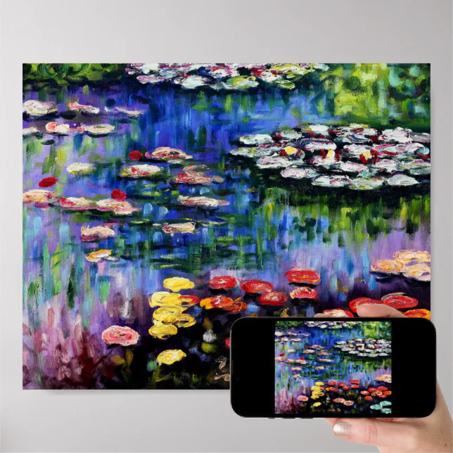 Claude Monet Water Lilies 1916 Fine Art Poster | Zazzle