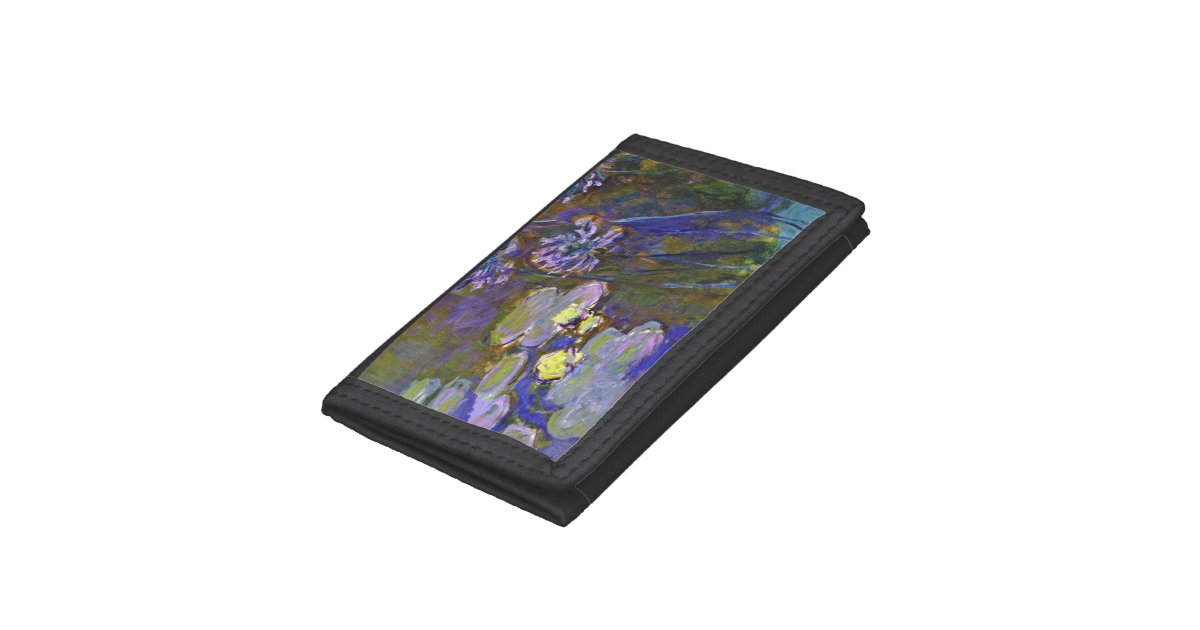 Claude Monet Water Lilies Agapanthus Trifold Wallet | Zazzle
