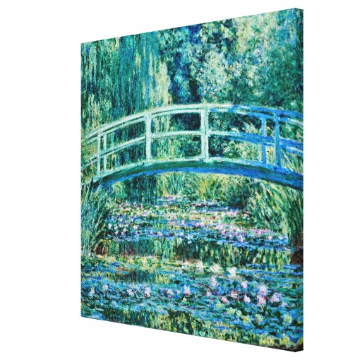 Claude Monet - Water Lilies And Japanese Bridge Canvas Print | Zazzle