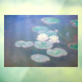 Claude Monet - Water Lilies, Evening Effect Window Cling | Zazzle