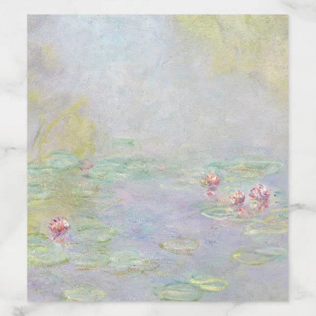 Claude Monet Water Lilies Fine Art Wedding Envelope Liner | Zazzle