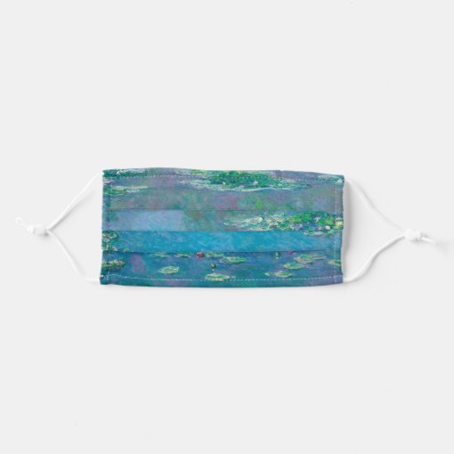 Claude Monet. Water Lilies. French impressionism Adult Cloth Face Mask ...
