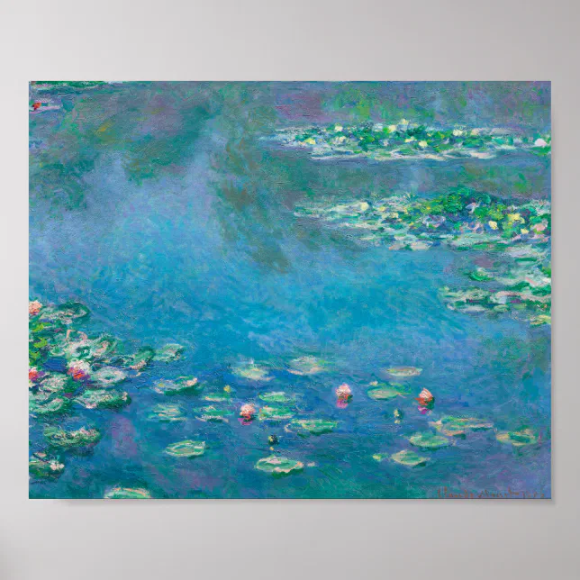 Claude Monet. Water Lilies. French impressionism Poster | Zazzle