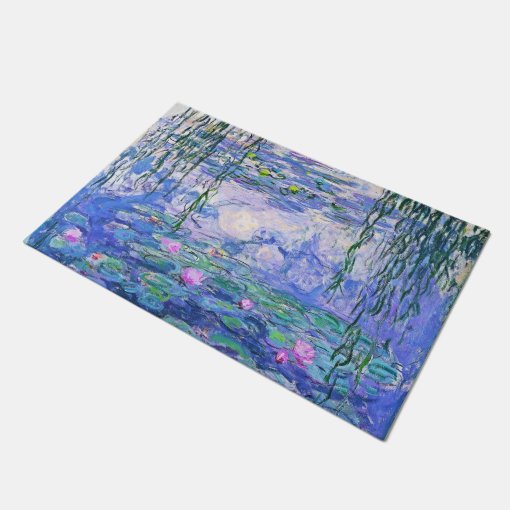 Claude Monet Water Lilies French Impressionist Art Doormat | Zazzle