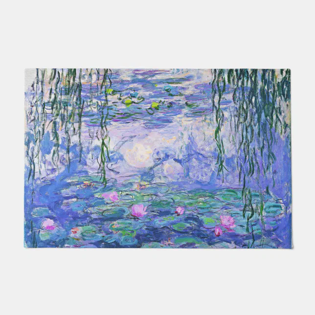 Claude Monet Water Lilies French Impressionist Art Doormat | Zazzle