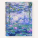 Claude Monet Water Lilies French Impressionist Art Notebook | Zazzle