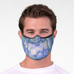 Claude Monet Water Lilies French Impressionist Art Premium Face Mask ...