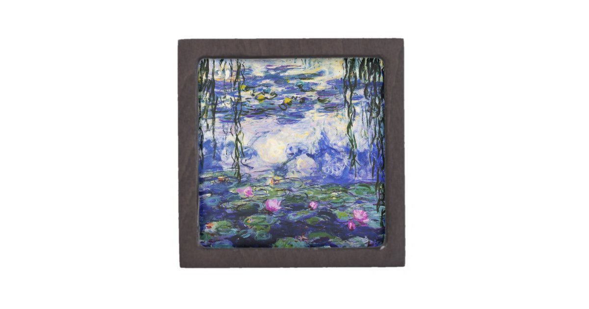Claude Monet-Water-Lilies Jewelry Box | Zazzle