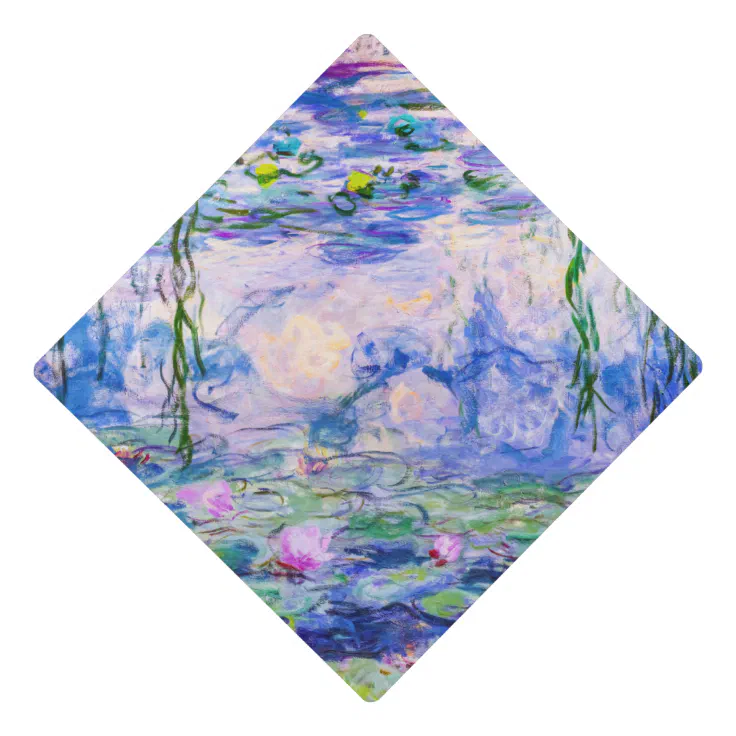 Claude Monet - Water Lilies / Nympheas 1919 Graduation Cap Topper | Zazzle