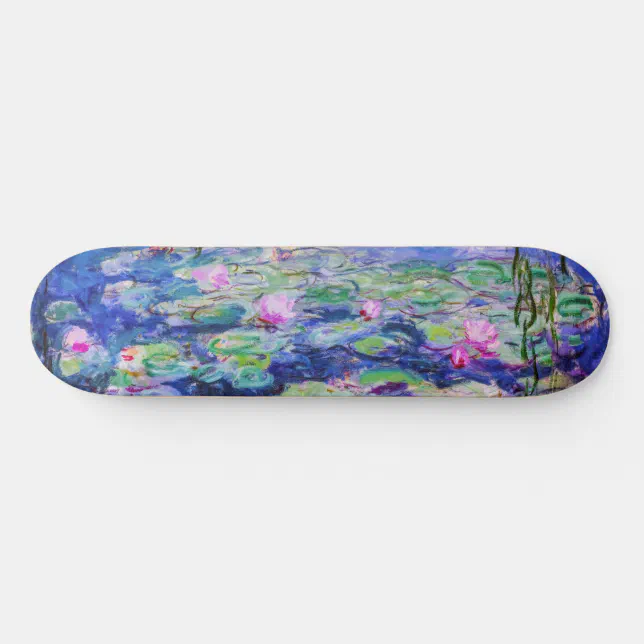 Claude Monet - Water Lilies / Nympheas 1919 Skateboard | Zazzle