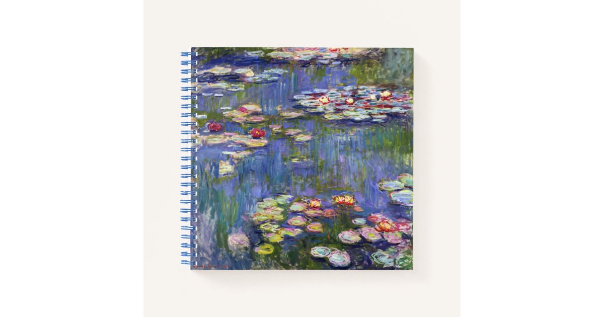 Claude Monet - Water Lilies / Nympheas Notebook | Zazzle