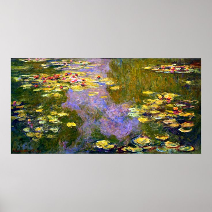 Claude Monet: Water Lilies Poster | Zazzle
