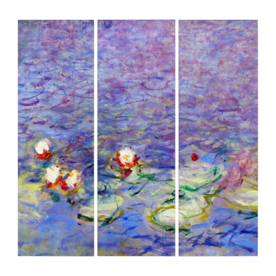 Claude Monet - Water Lilies Triptych | Zazzle.com