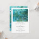 Claude Monet Water Lilies Wedding Invitation | Zazzle