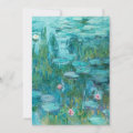 Claude Monet Water Lilies Wedding Invitation | Zazzle