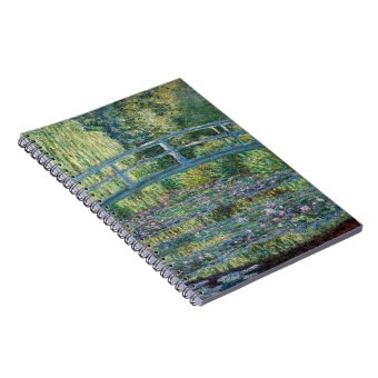 Claude Monet - Water Lily pond, Green Harmony Notebook | Zazzle
