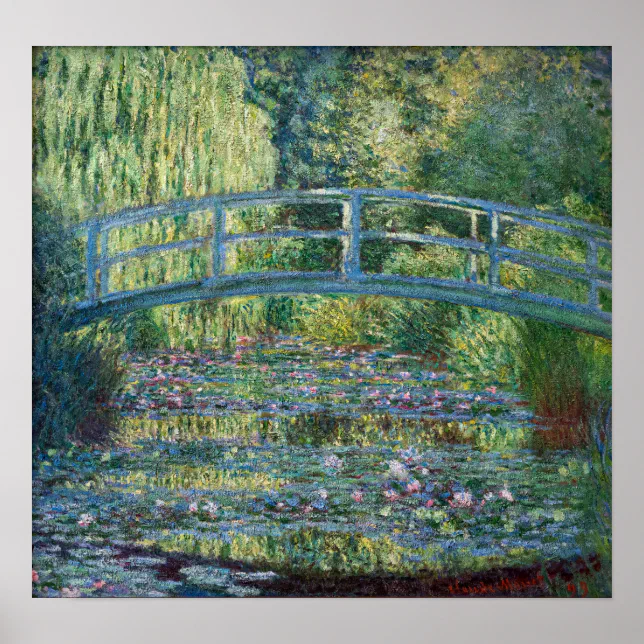 Claude Monet - Water Lily pond, Green Harmony Poster | Zazzle