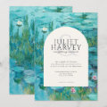 Claude Monet Waterlilies Wedding Invitation | Zazzle