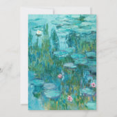Claude Monet Waterlilies Wedding Invitation | Zazzle