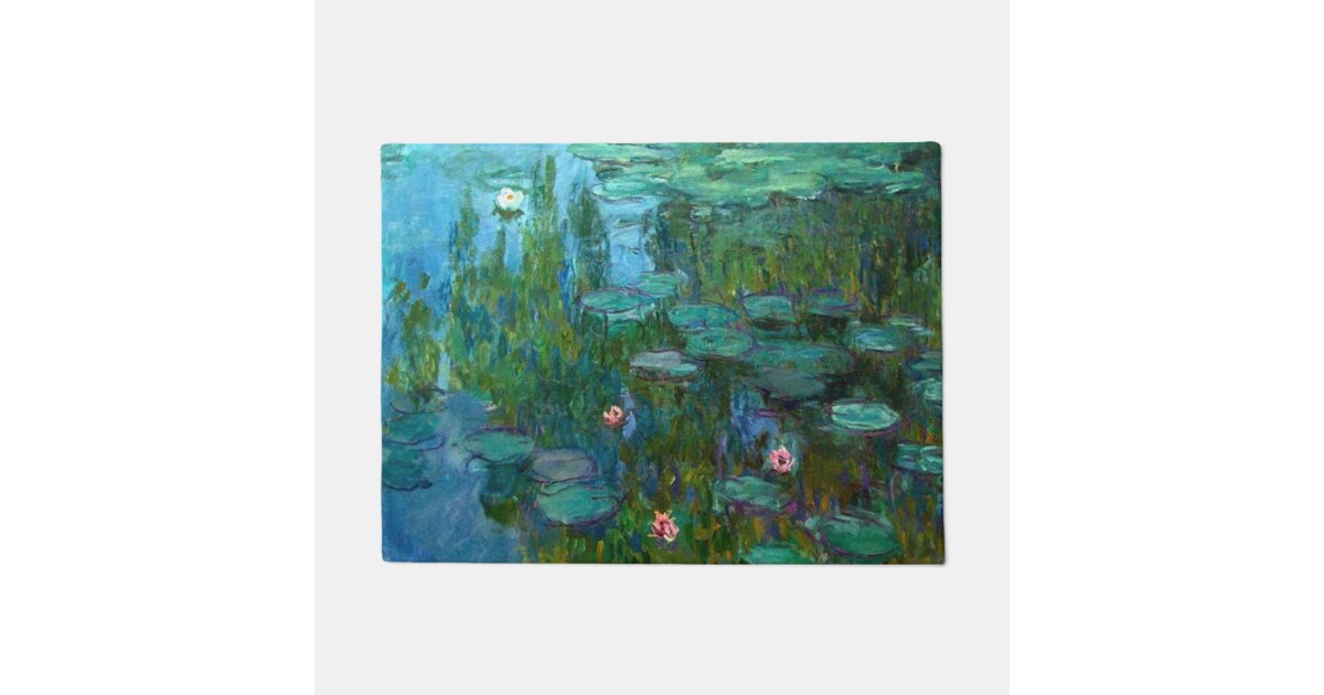 Claude Monet's Nymphéas Doormat | Zazzle