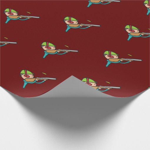 Clay Pigeon Trap Shooting Wrapping Paper | Zazzle