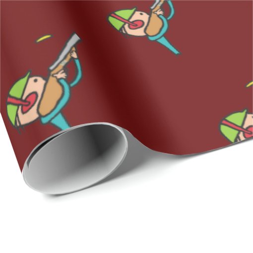 Clay Pigeon Trap Shooting Wrapping Paper | Zazzle