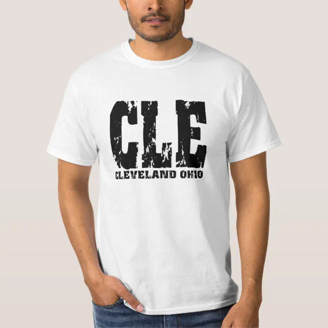 CLE Cleveland, Ohio Tshirt Mens & Womens Styles | Zazzle