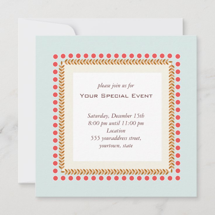 Clean and Elegant Invitation | Zazzle