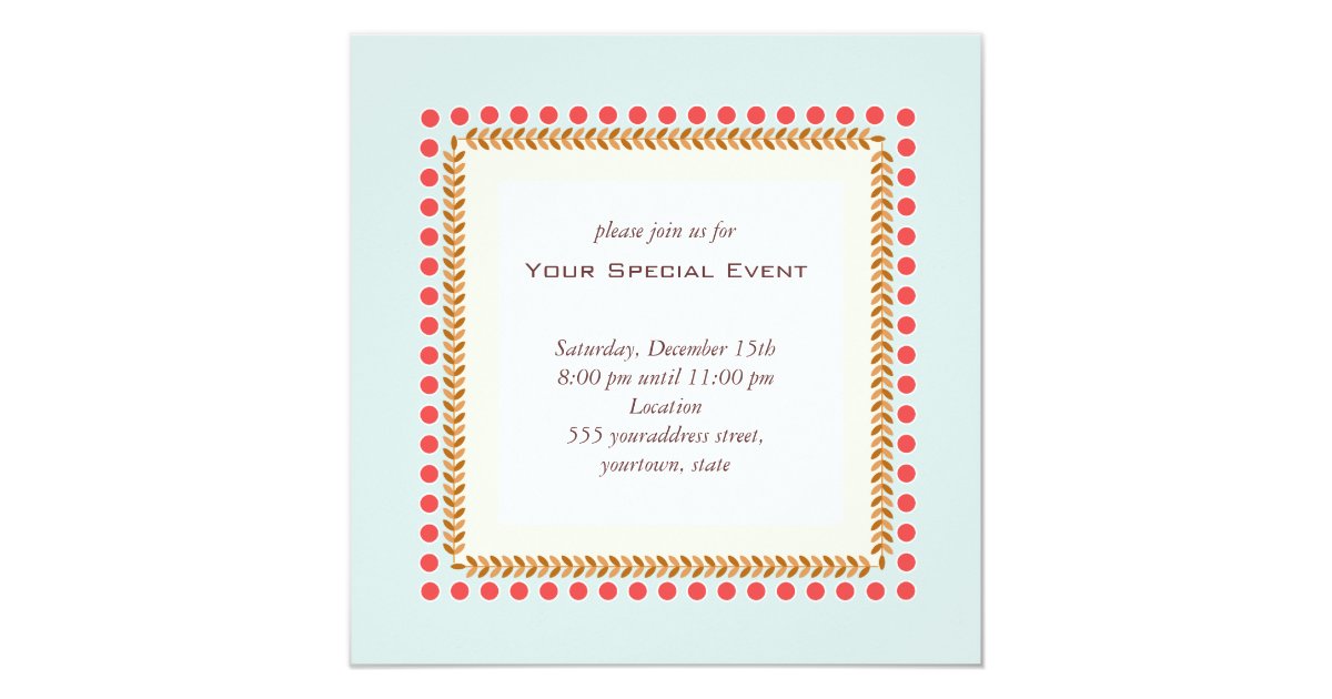 Clean and Elegant Invitation | Zazzle.com