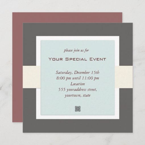 Clean and Simple Business Event Invitation | Zazzle
