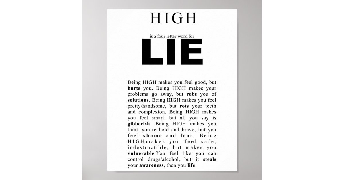 Clean and Sober poster | Zazzle