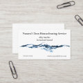 Clean Blue Water Splash Business Card | Zazzle