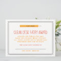Clean Desk Fairy Award Invitation | Zazzle