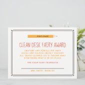 Clean Desk Fairy Award Invitation | Zazzle