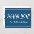 Clean, Elegant "THANK YOU!" Postcard | Zazzle