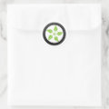 Clean Green Power - Electric Car Classic Round Sticker | Zazzle