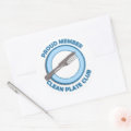 Clean Plate Club Proud Member Classic Round Sticker | Zazzle