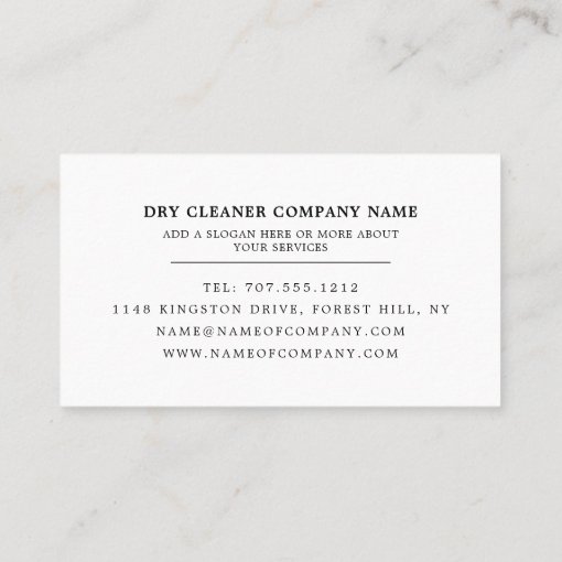 Clean Shirts, Dry Cleaners, Cleaning Service Business Card | Zazzle