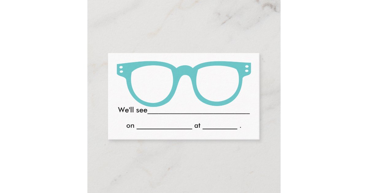 Clean & Simple Eye Doctor Appointment Card | Zazzle