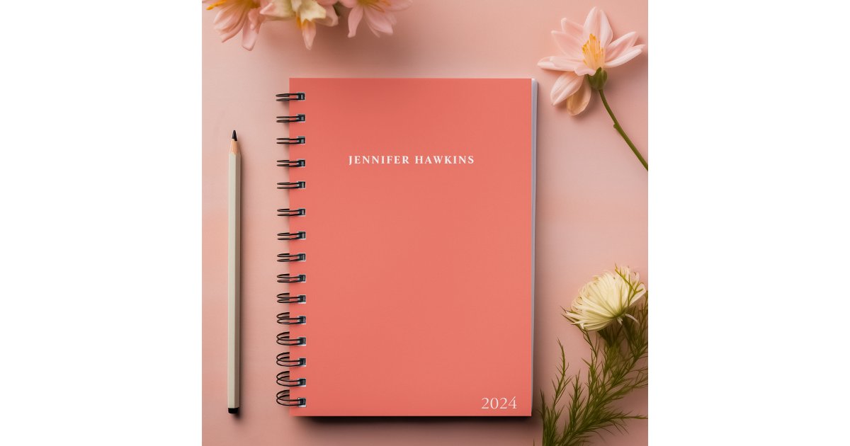 Clean Simple Pink Girly Feminine Personal Weekly Planner | Zazzle