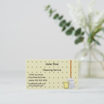 Clean Up Business Card | Zazzle