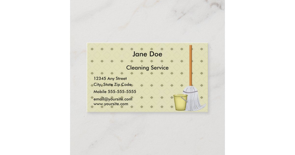 Clean Up Business Card | Zazzle