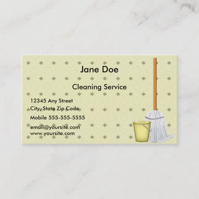 Clean Up Business Card | Zazzle
