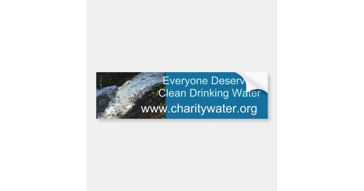 Clean Water bumper sticker | Zazzle