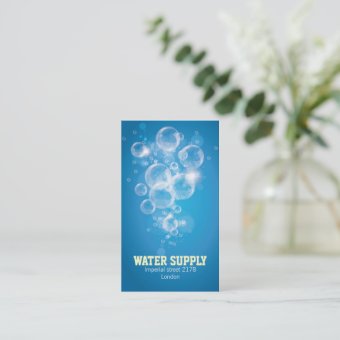 clean water business card | Zazzle